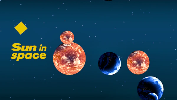 Sun In Space 🕹️ Play Now on GamePix