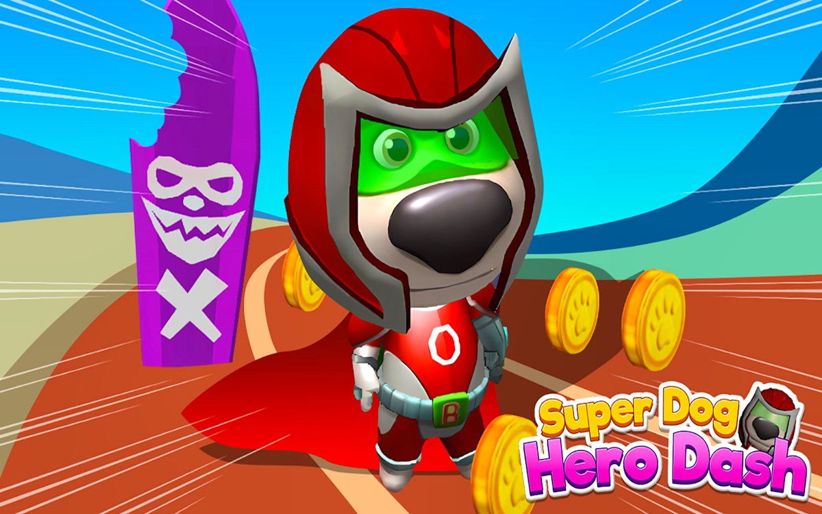 Super Dog Hero Dash 🕹️ Play Now on GamePix