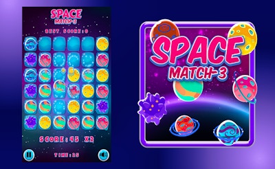 Super Space Match 3 🕹️ Play Now on GamePix