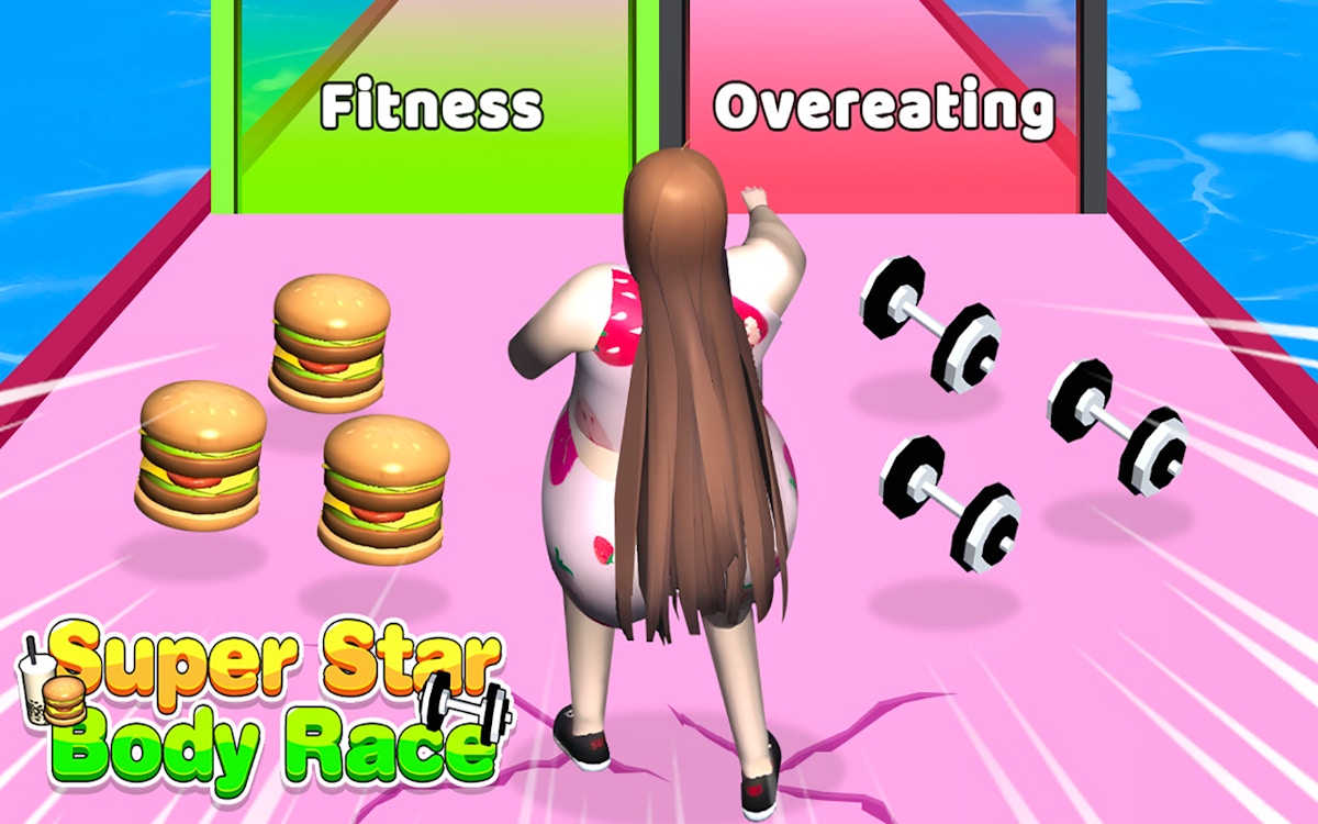 Super Star Body Race 🕹️ Play Now on GamePix