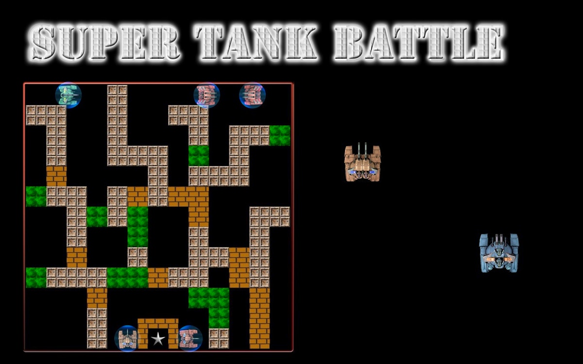 Super Tank Battle 🕹️ Играйте сега на GamePix