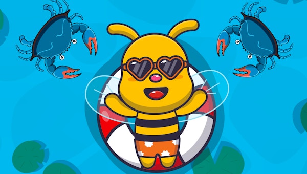 Swimming Bee 🕹️ Play Now on GamePix