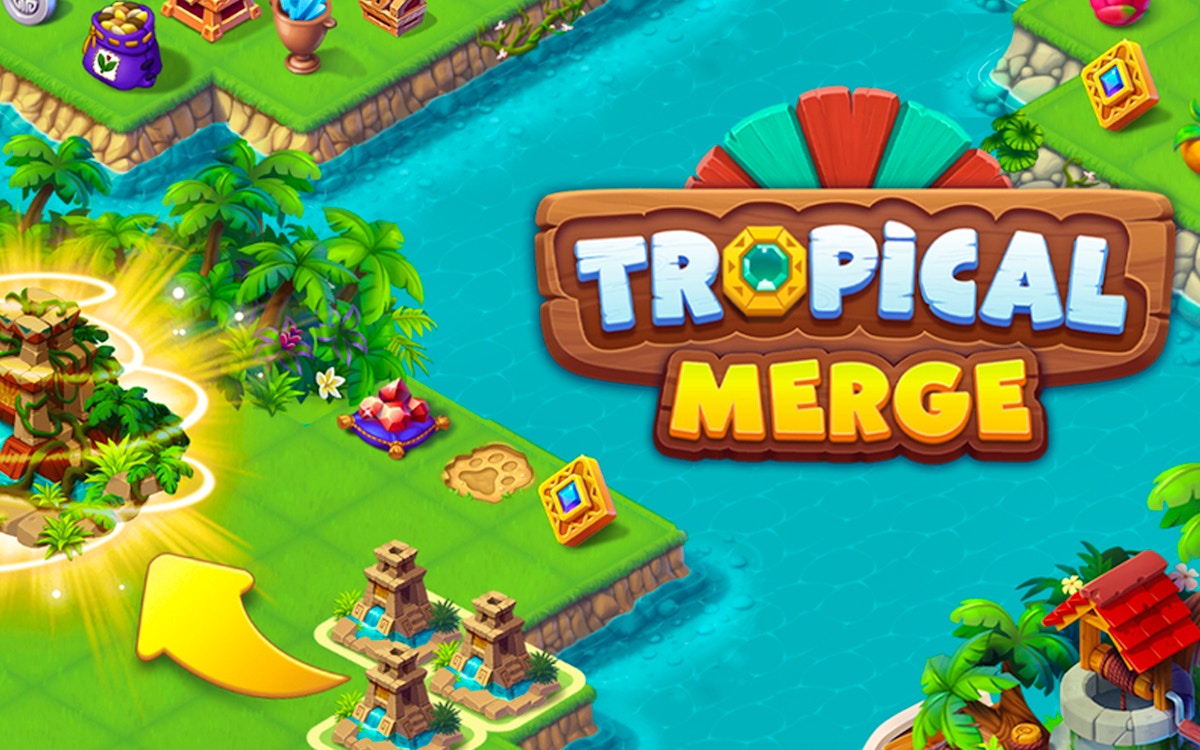 Tropical Merge 🕹️ Zagraj teraz na GamePix