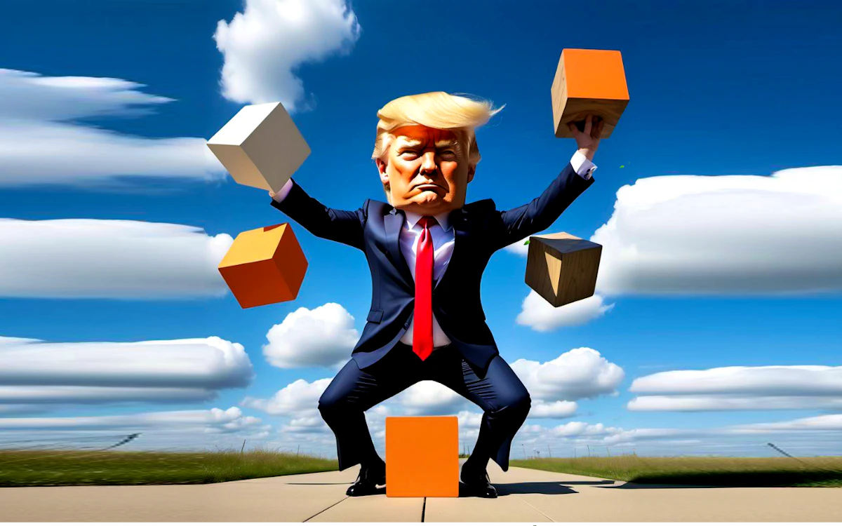 Trump Wobble Walk Challenge 🕹️ Play Now on GamePix