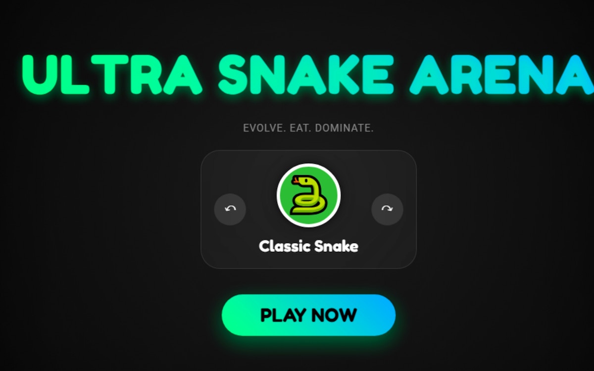 Ultra Snake Arena 🕹️ Играйте сега на GamePix