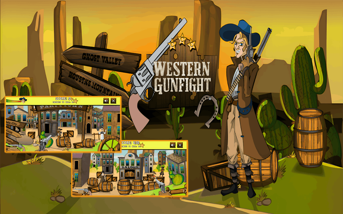 Western Gunfight 🕹️ Play Now on GamePix